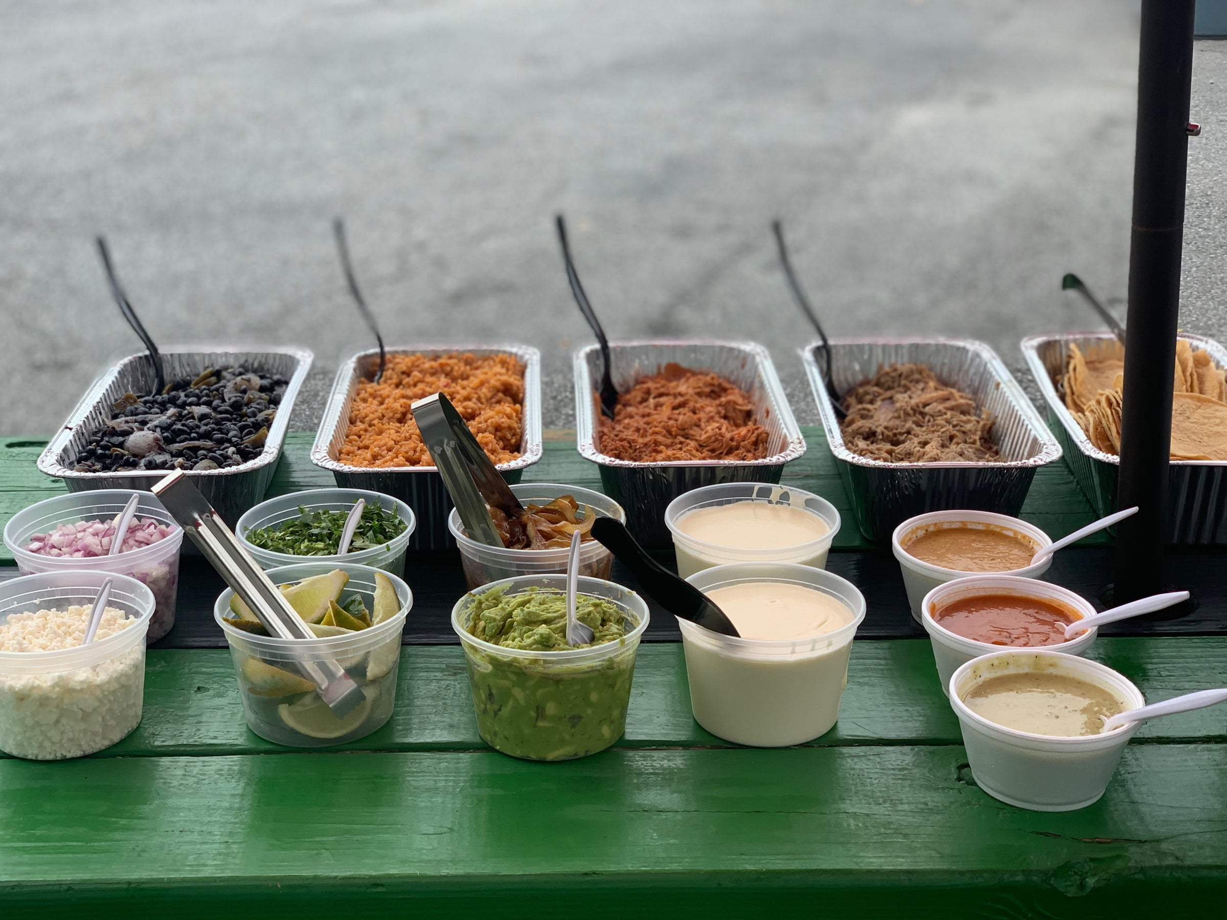 fancy taco bar